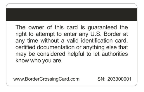 Official Border Crossing Card™ (8 PACK) Free Shipping.. – Baby Mama ...