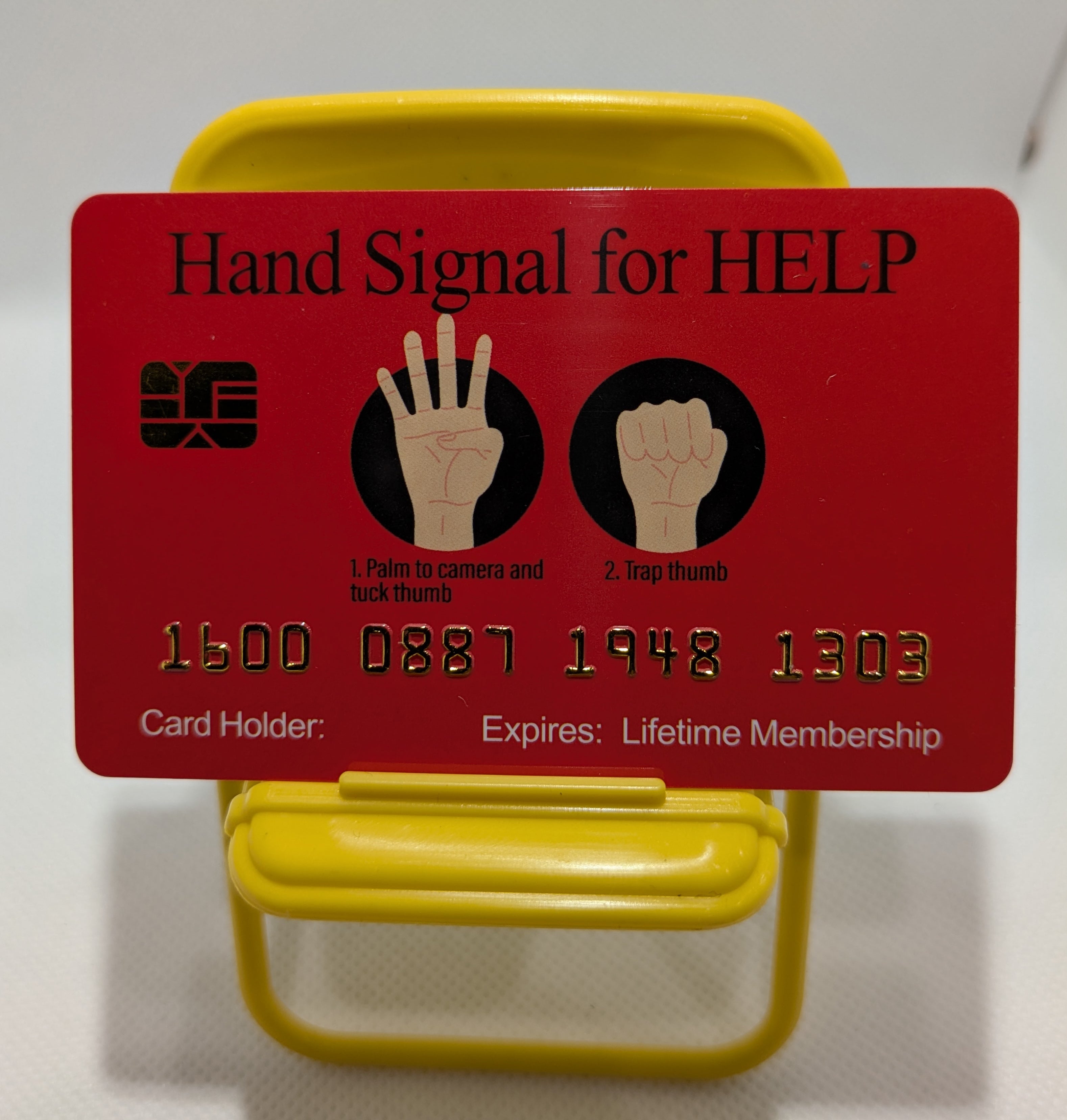 Official Hand Signal For HELP Card™ (8 PACK) Free Shipping. – Baby Mama ...