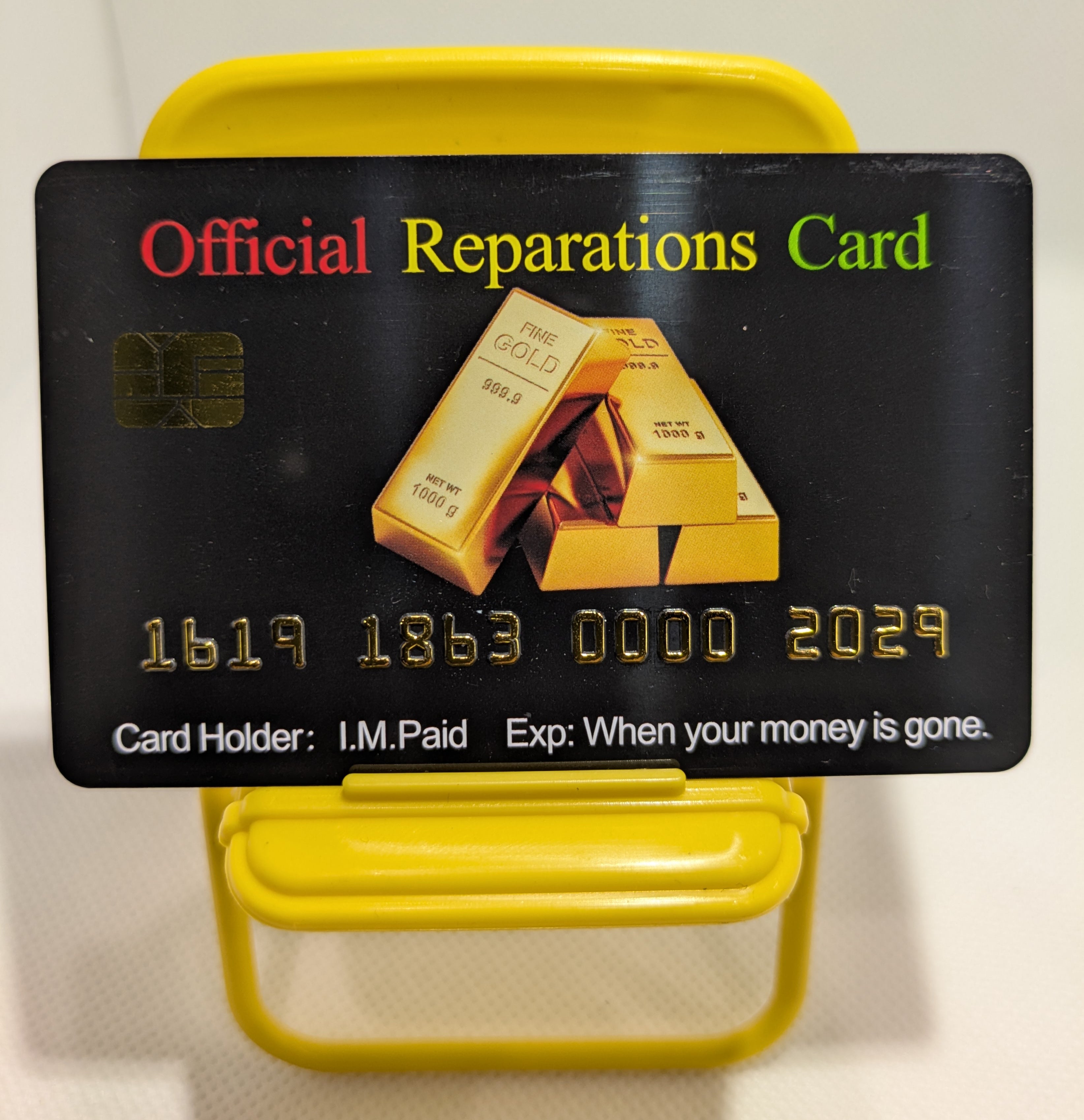 Official Reparations Card™ (8-18 PACK) Free Shipping. – Baby Mama Card ...